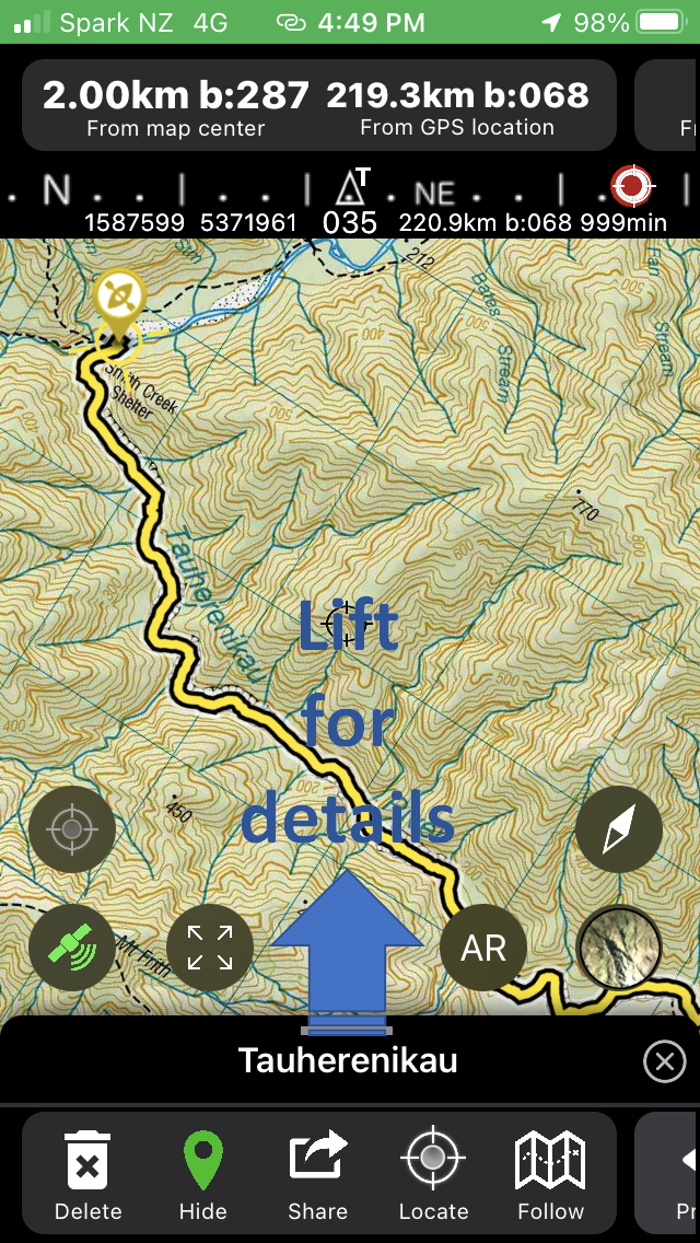 Track Information – NZTopo50